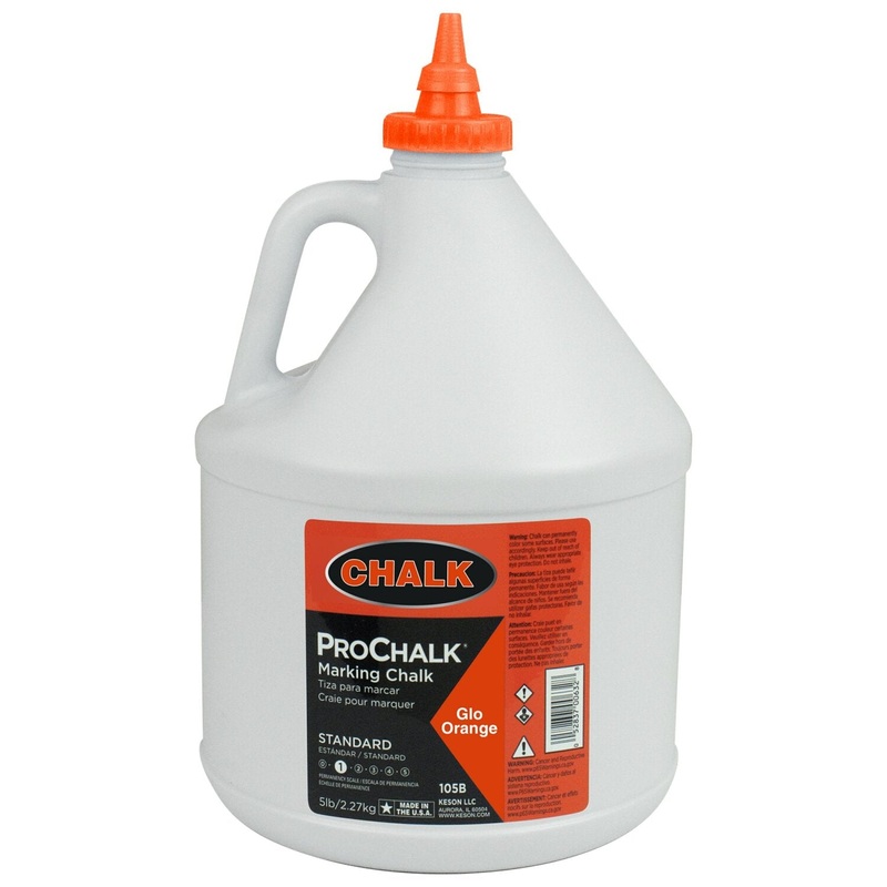 Kraft Tool GG315 5 lbs. Glo-Orange Chalk - Industrial-Grade Hand Tools ...