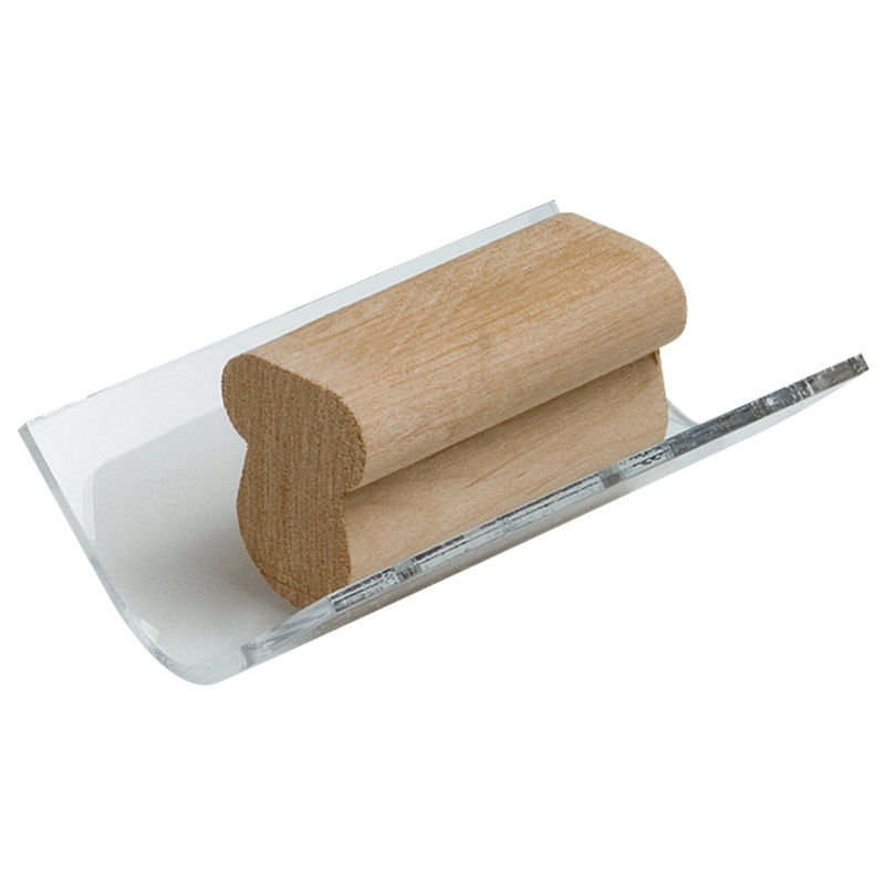 Kraft Tool PL014 4" x 1-1/2" Inside Corner Tool 3/4" R with Wood Handle ...