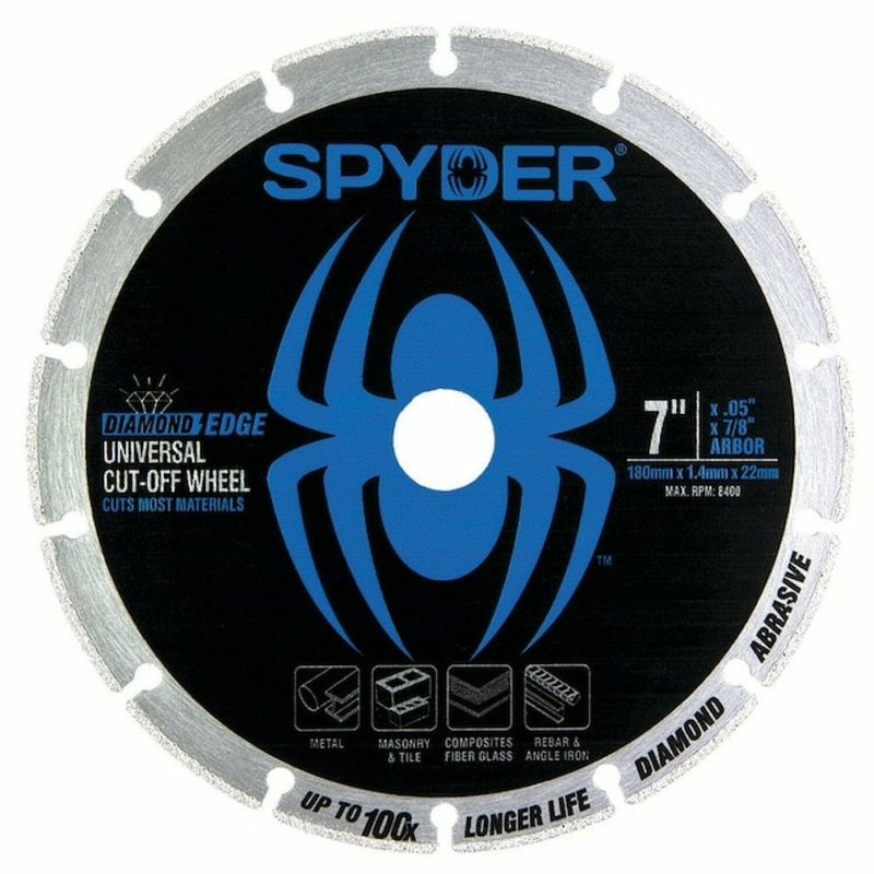 Spyder 14007 Diamond Bite Diamond Edge 7-in Diamond Cut-off wheel ...