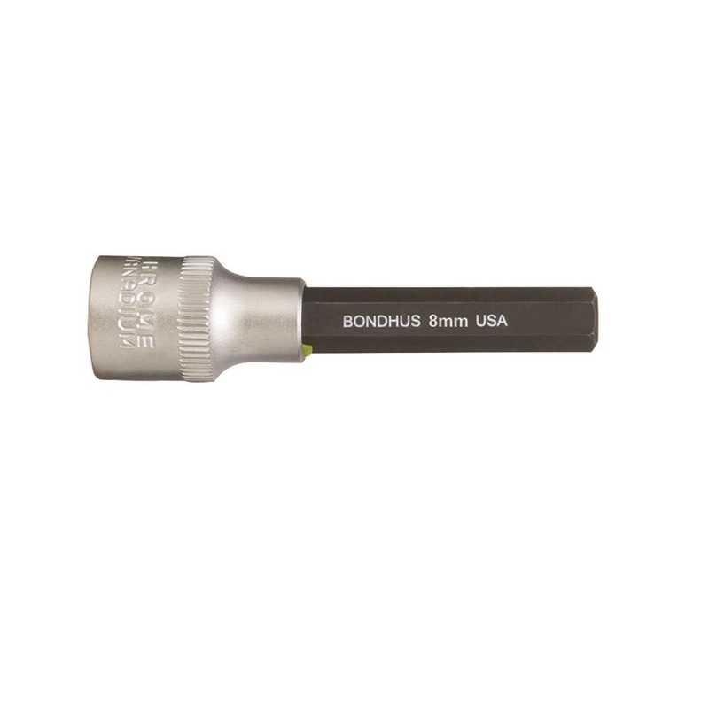 Bondhus 43480 12mm x 50mm ProHold 3/8" Drive Socket Ball End Bit with ...