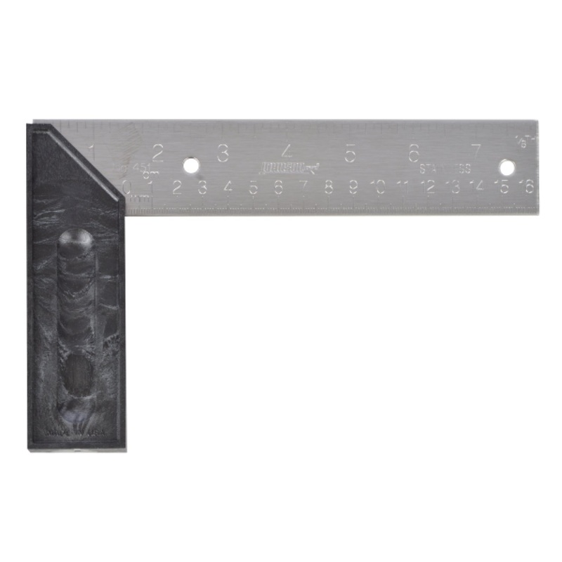 Johnson 451 8" Inch/Metric Try & Mitre Square - Structo-Cast Handle ...