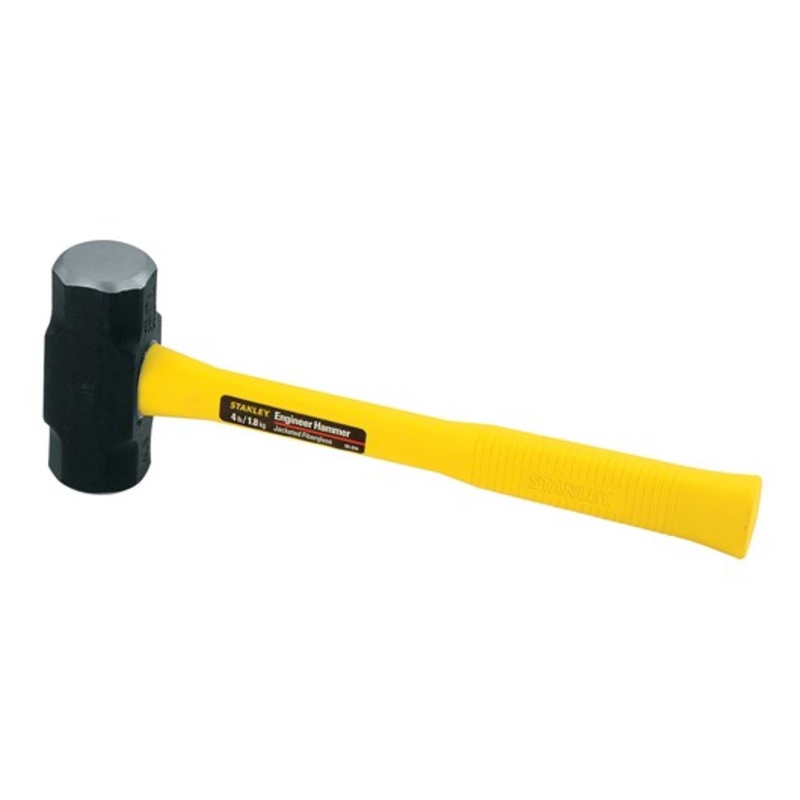 Stanley 4 lb (1.8 kg) Fiberglass Handle Engineer Hammer - Industrial ...